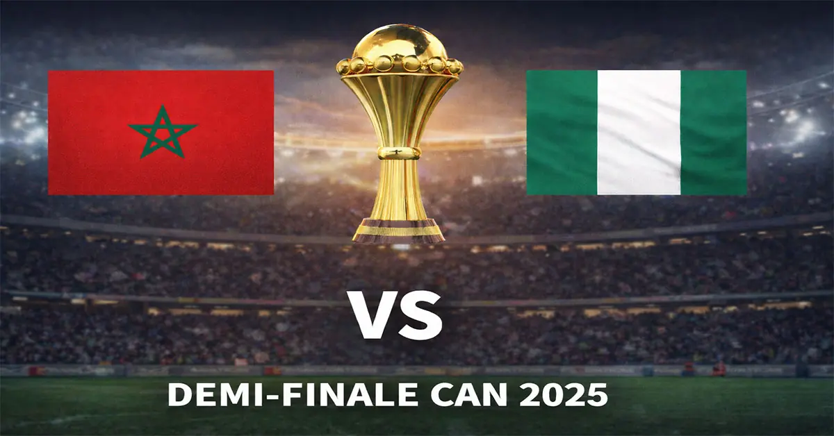 Où Voir Maroc – Nigeria Ce Soir En Demi-finale De La CAN 2025 TV Et ...